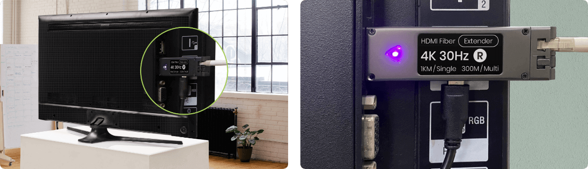 迷你型 HDMI 光纖延長器HE01F-4K - 產品資訊 - 新澄系統科技有限公司